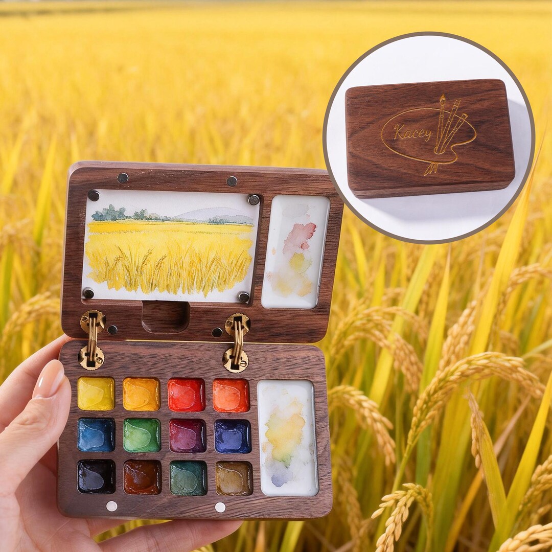 Custom Mini Watercolor Set, Portable Art Kit,perfect for Travel ...
