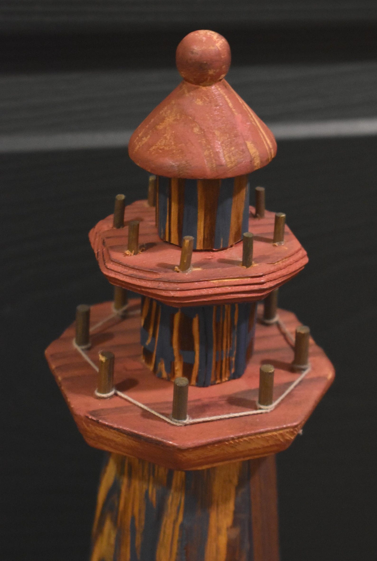 Hand Carved Wooden Lighthouse Art Sculpture - Etsy