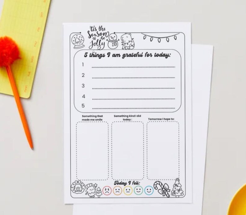 Christmas Gratitude Coloring Pages for Kids – Printable Kindness ...