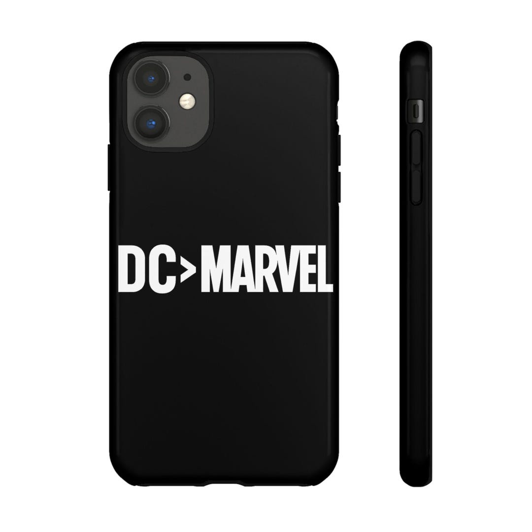 DC > Marvel Phone Case Minimal Black Protective Phone Cover - Etsy