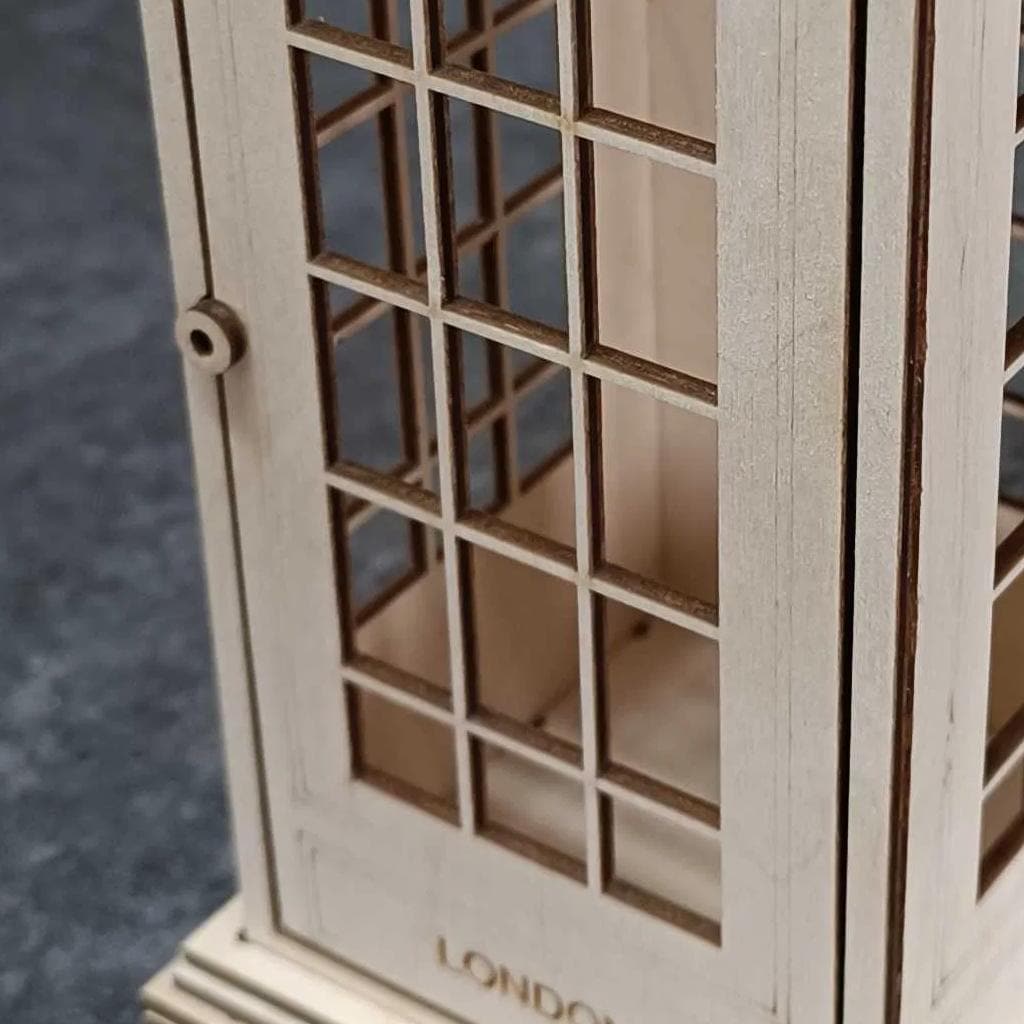 Laser Cut Wooden British Telephone Box - SVG File (digital Downloads ...
