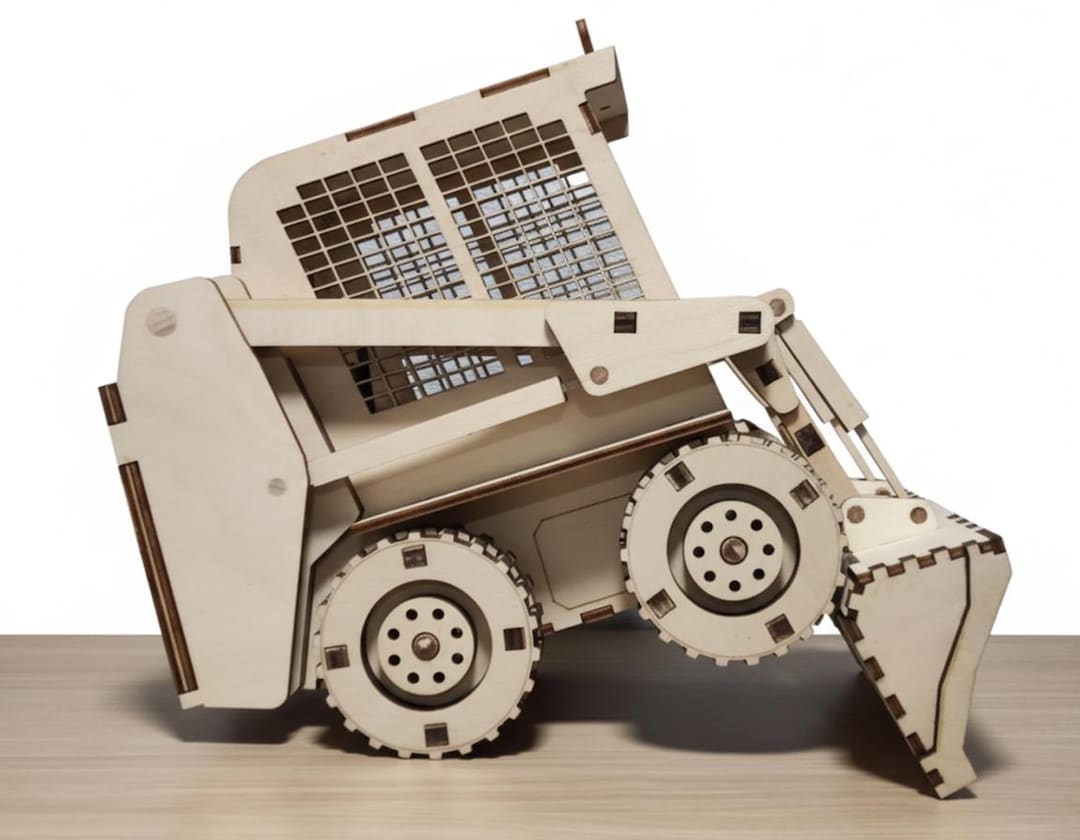 Laser Cut Excavator 3D Puzzle - SVG File (digital Download) - Etsy
