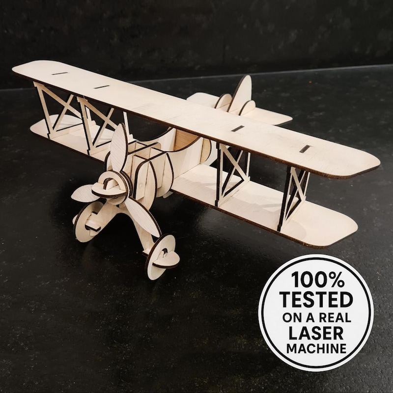 Wooden 3d Plane Puzzle - Etsy