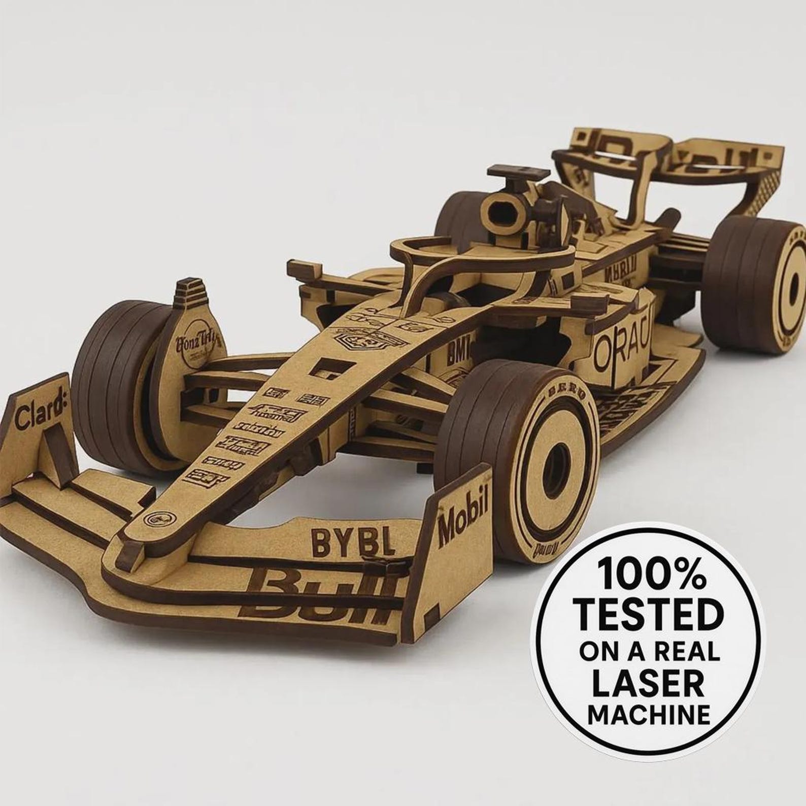 Laser Cut Formula 3D Wood Model Vector - SVG File (digital Download) - Etsy