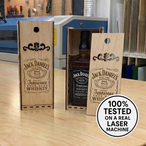 Whiskey Wood Box Svg - Etsy