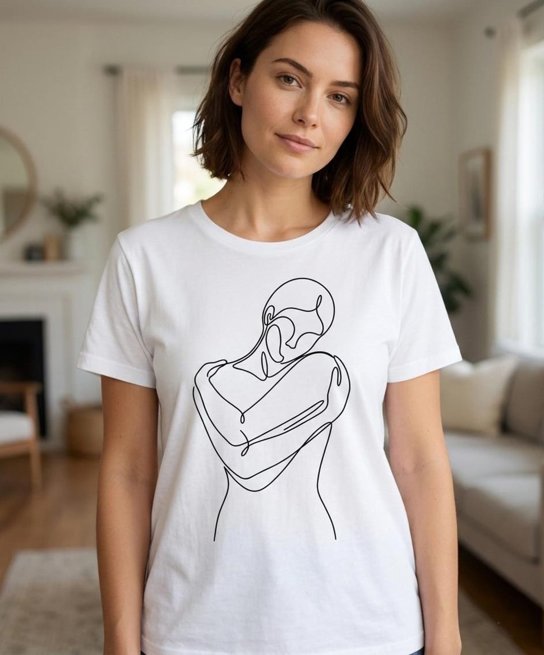 Self Love Line Art Print, Minimalist Tattoo Design (digital Download ...