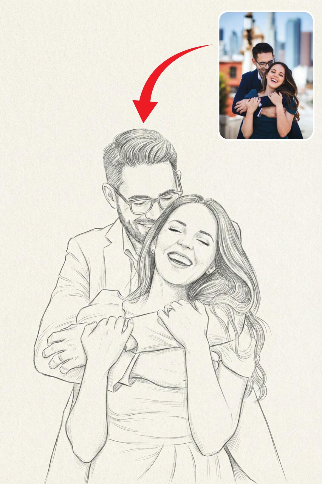 Custom Sketch From Photo | Sketch Portrait | Pencil Drawing | Wall Art ...