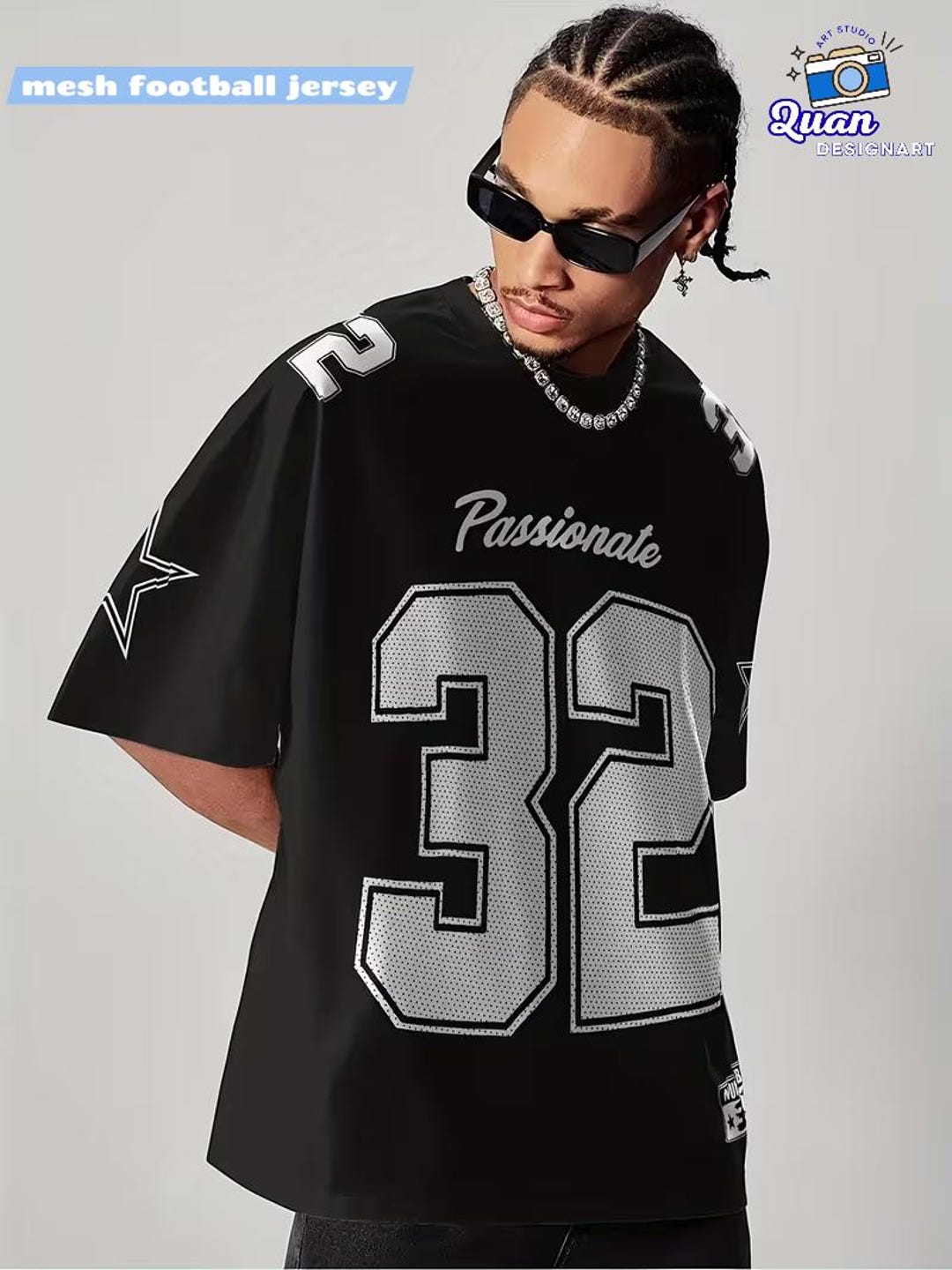 Custom Mesh Football Jersey, Personalized Name & Number Shirt, Unisex ...