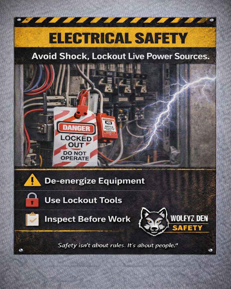 Electrical Safety Poster Bundle – Set of 10 Printable Osha-style ...