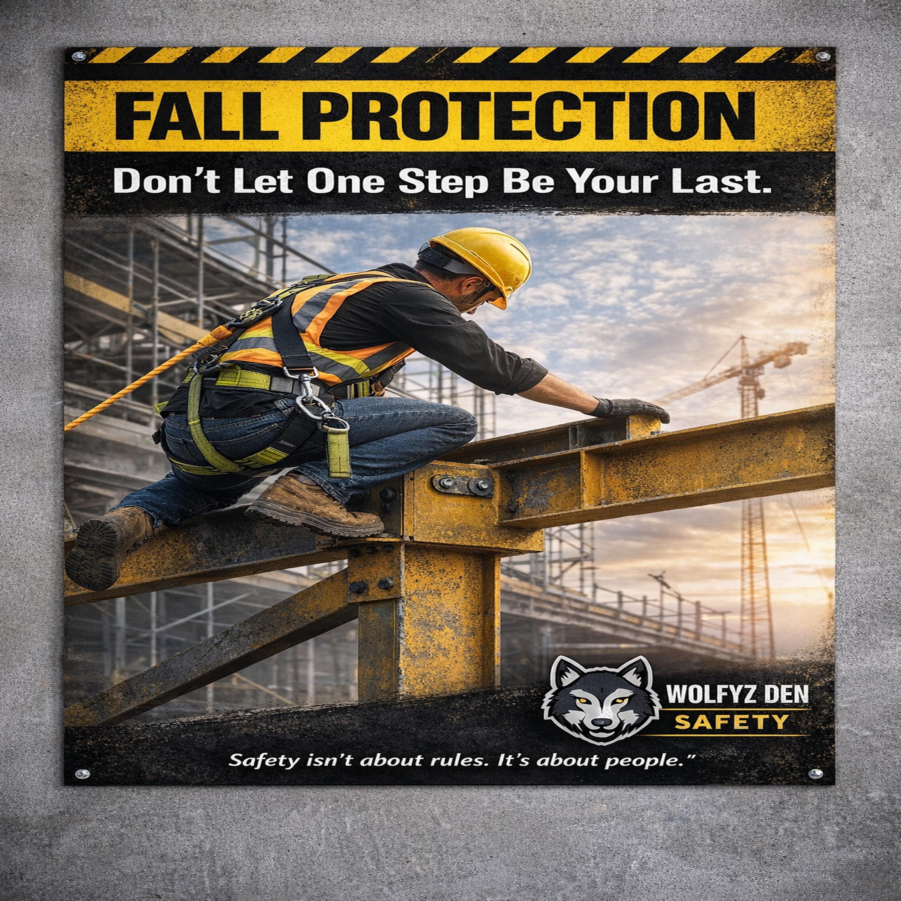 OSHA Ladder Safety Fall Protection Posters | Workplace Safety Bundle ...