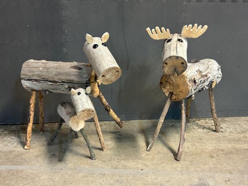 Birch Deer Family, Moose Family! - Etsy