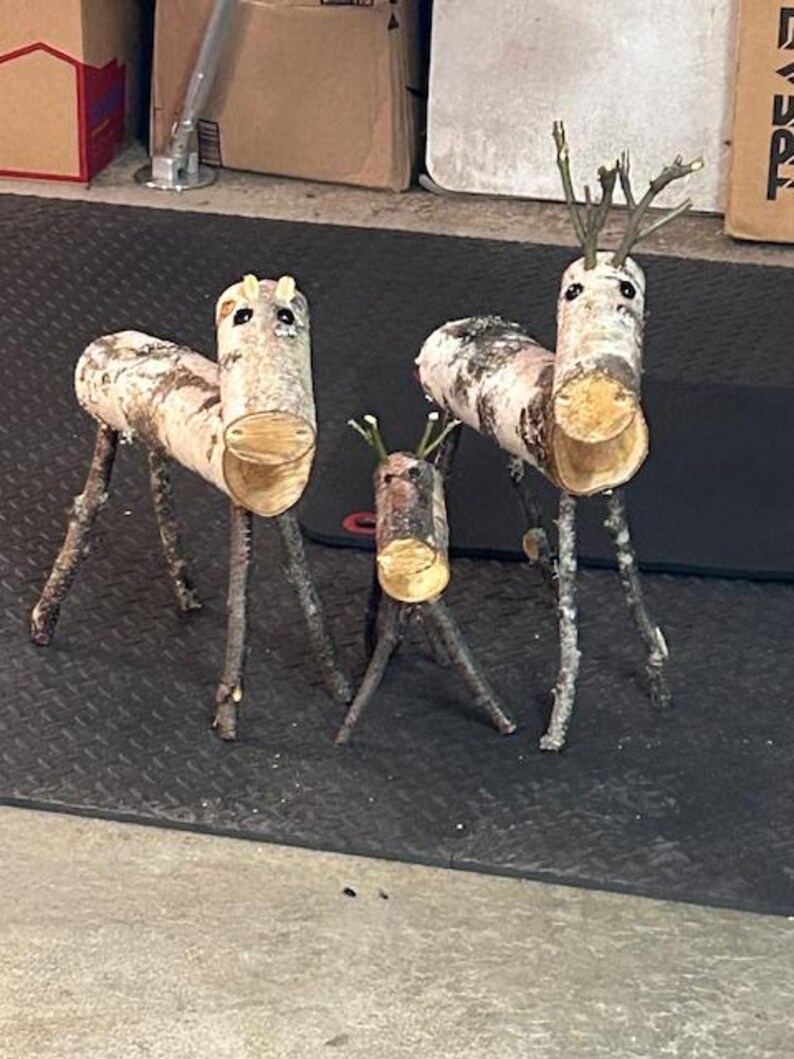 Birch Deer Family, Moose Family! - Etsy