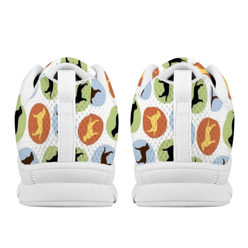 Labrador Pattern Running Shoes | Chocolate Yellow Black Lab Sneakers ...