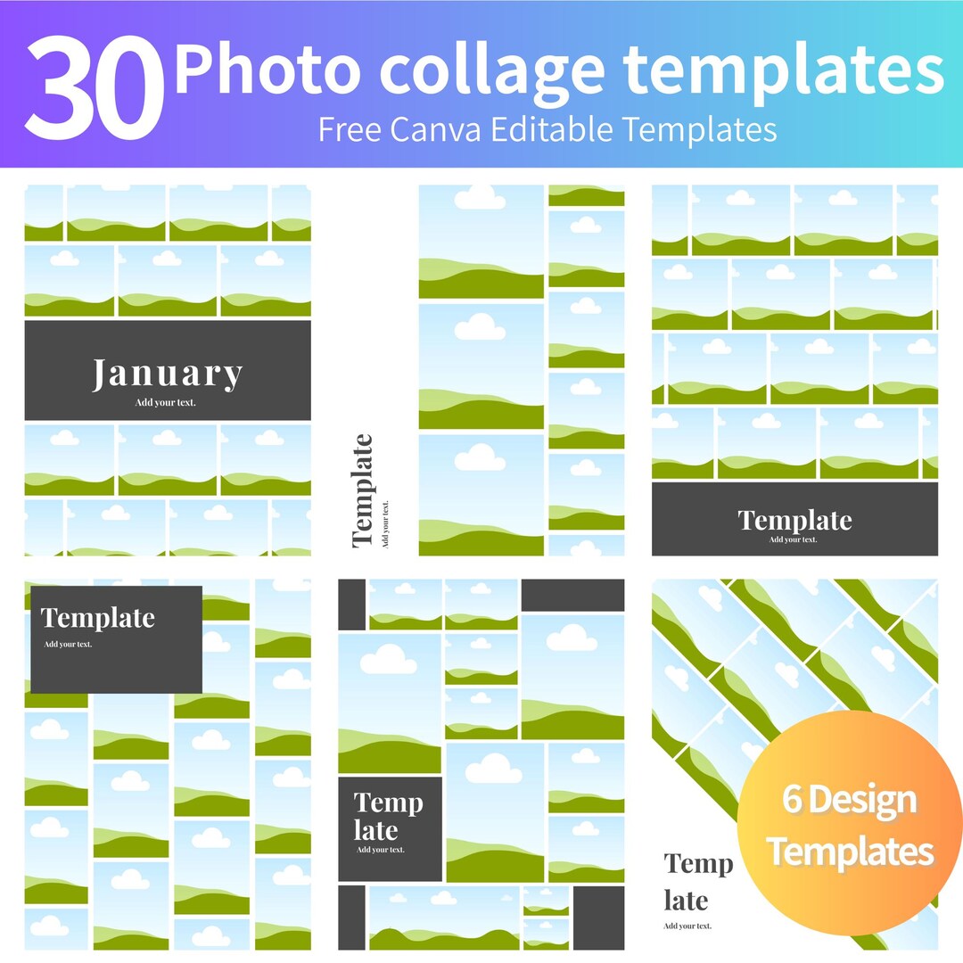 30 Photo Collage Templates | Self-love Aesthetic Photo Frames | Canva ...