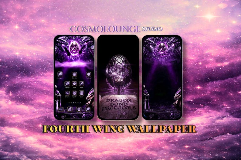 Dragon Rider Live Wallpaper: Fourth Wing Basgiath (digital Download - Etsy