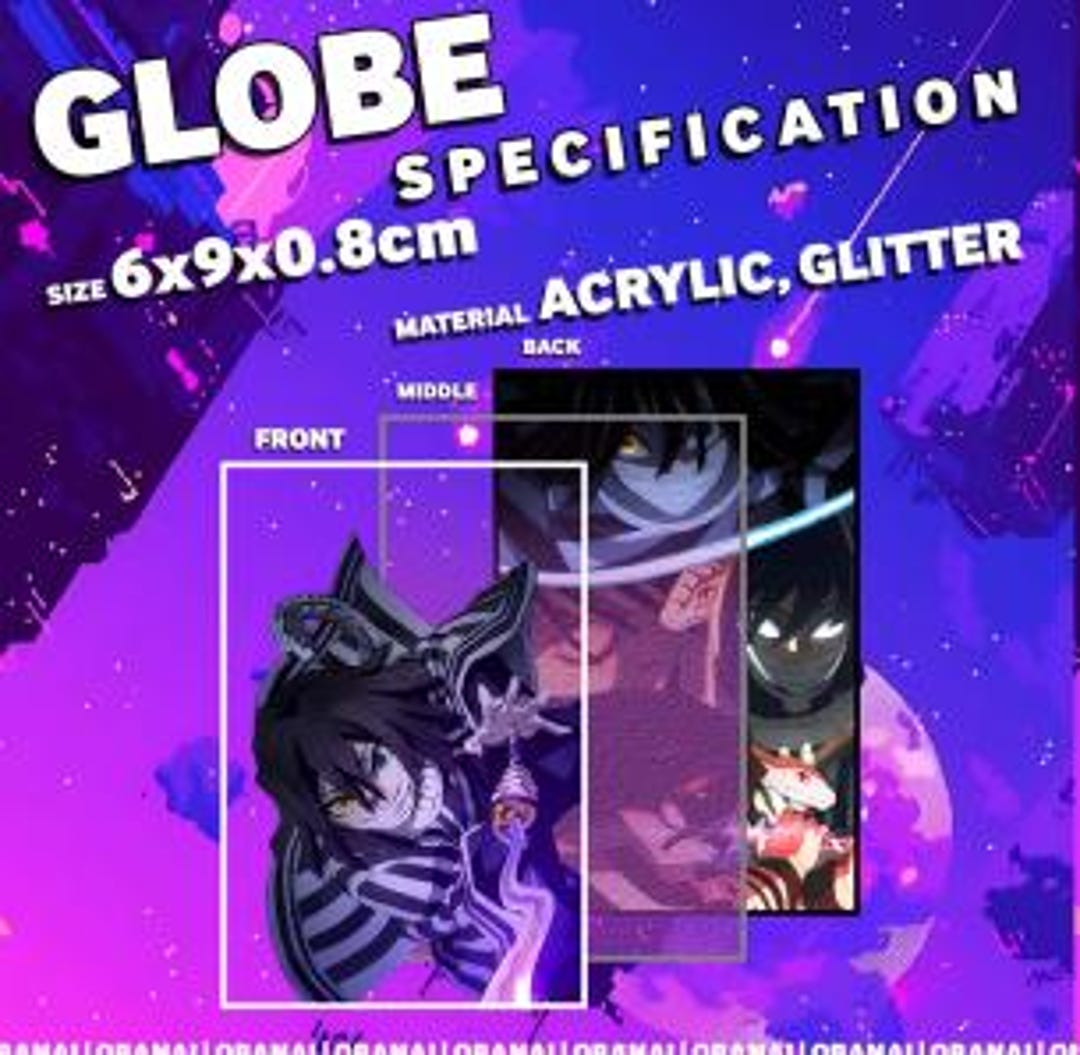 Anime Acrylic Quicksand Globe - Etsy