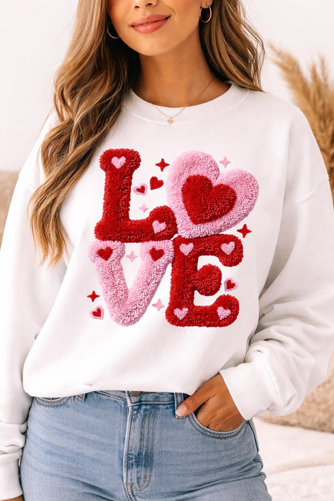 Fluffy LOVE Graphic Tee Print, Valentine's Day Design (png, Jpg, Pdf ...