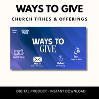 Editable Church Offering Motion Graphic: Loopable Giving Guide (digital ...