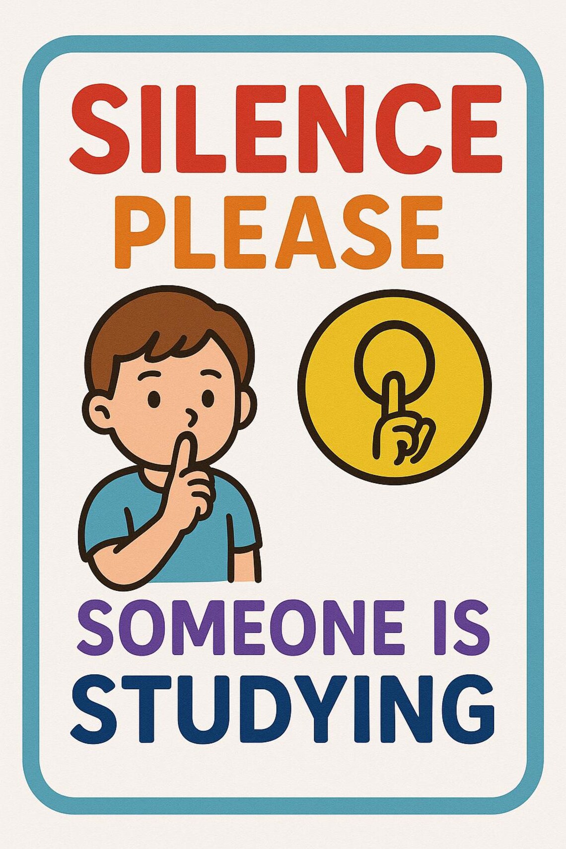 Set of 5 Print-ready Signs for Bedrooms, Study Spaces & Classrooms - Etsy