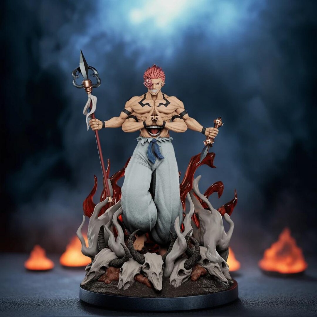 Jujutsu Kaisen – Sukuna Final Form | Cursed King Ascension STL Statue ...