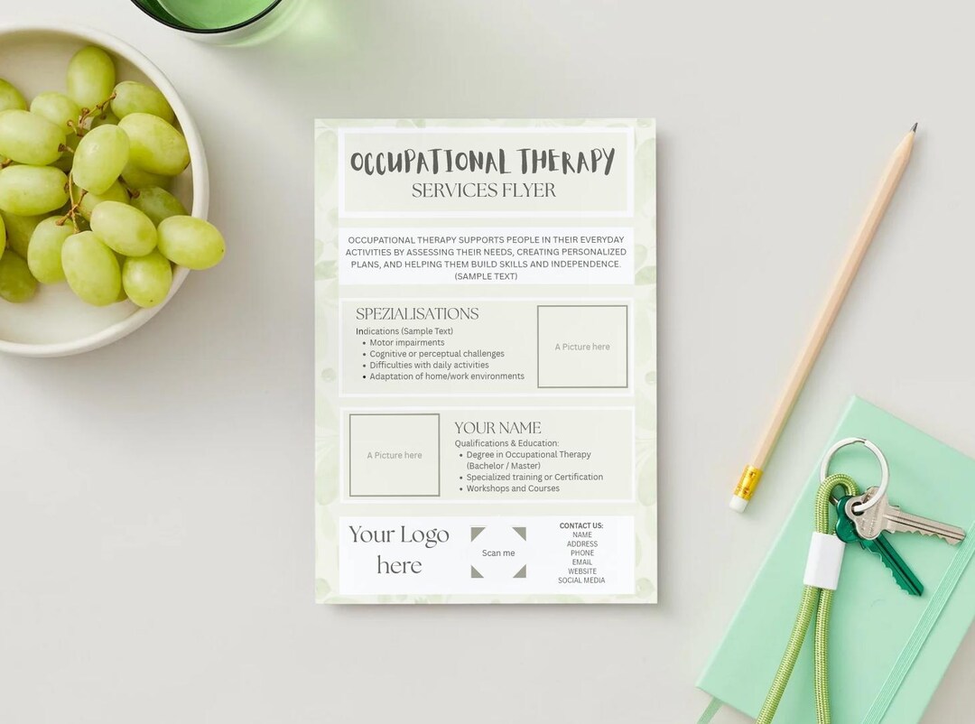 Occupational Therapy Flyer Template - OT Services Printable - Editable ...
