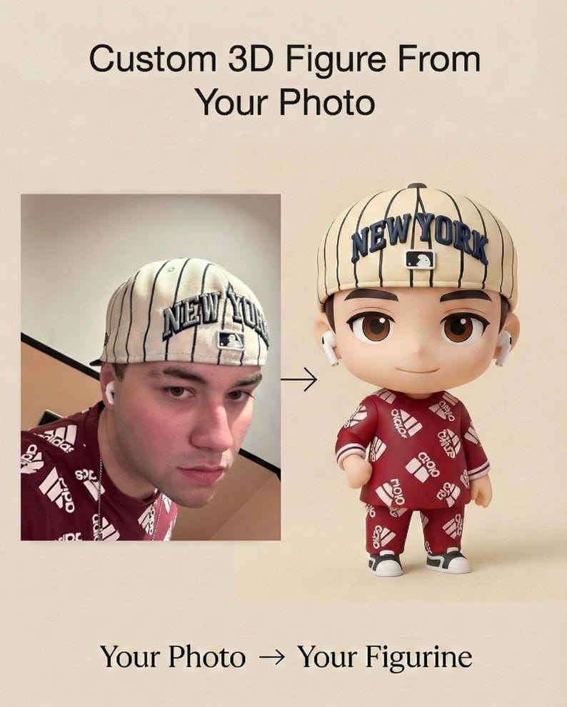 Custom 3D Figurine • Personalized Mini Character From Your Photo - Etsy