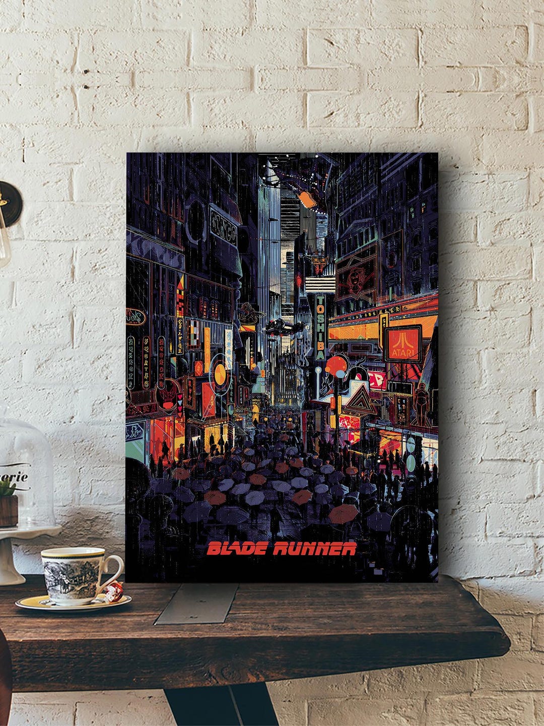 Blade Runner Sci-fi Movie Canvas Print, Cyberpunk Futuristic Cityscape ...