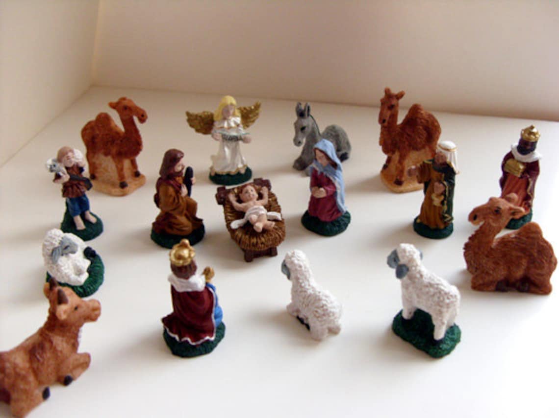 Miniature Nativity Scene Nativity Set Holy Family Creche - Etsy