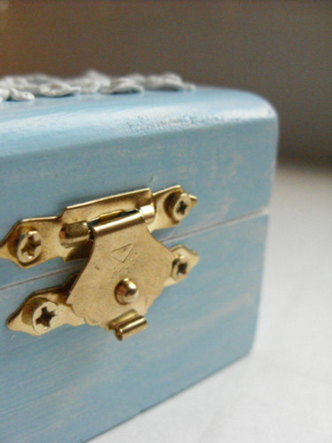 Blue Engagement Ring Box Wedding Ring Box Something Blue - Etsy