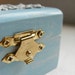Blue Engagement Ring Box, Wedding Ring Box, Something Blue, White ...