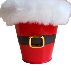 Santa Bucket, Santa Pail, Santa Christmas Decoration, Santa Claus ...