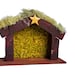 Miniature Nativity Stable Wood Nativity Manger, Rustic Nativity Creche ...