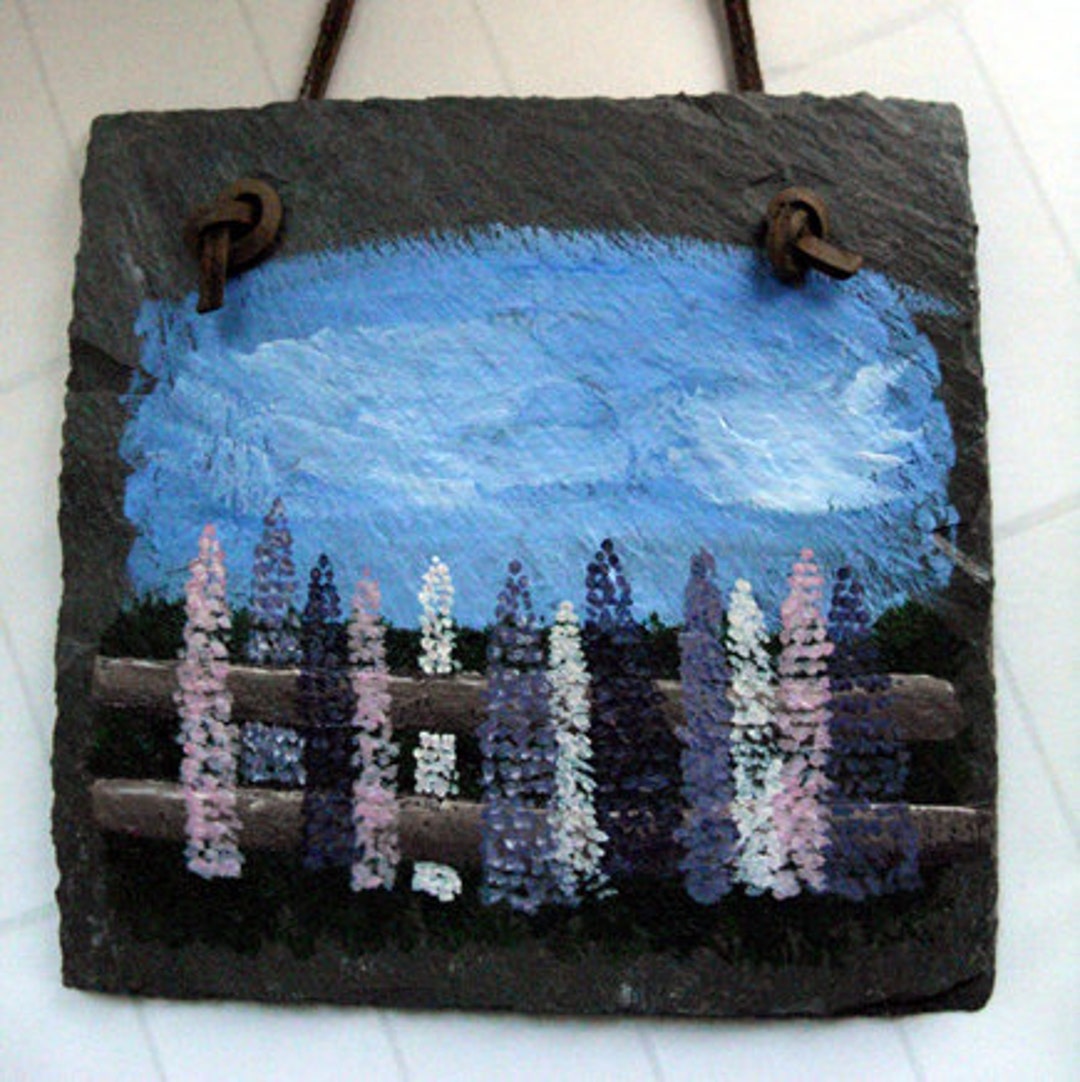 Slate Garden Sign - Outdoor Sign, Handpainted Sign, Flower Sign, Garden ...