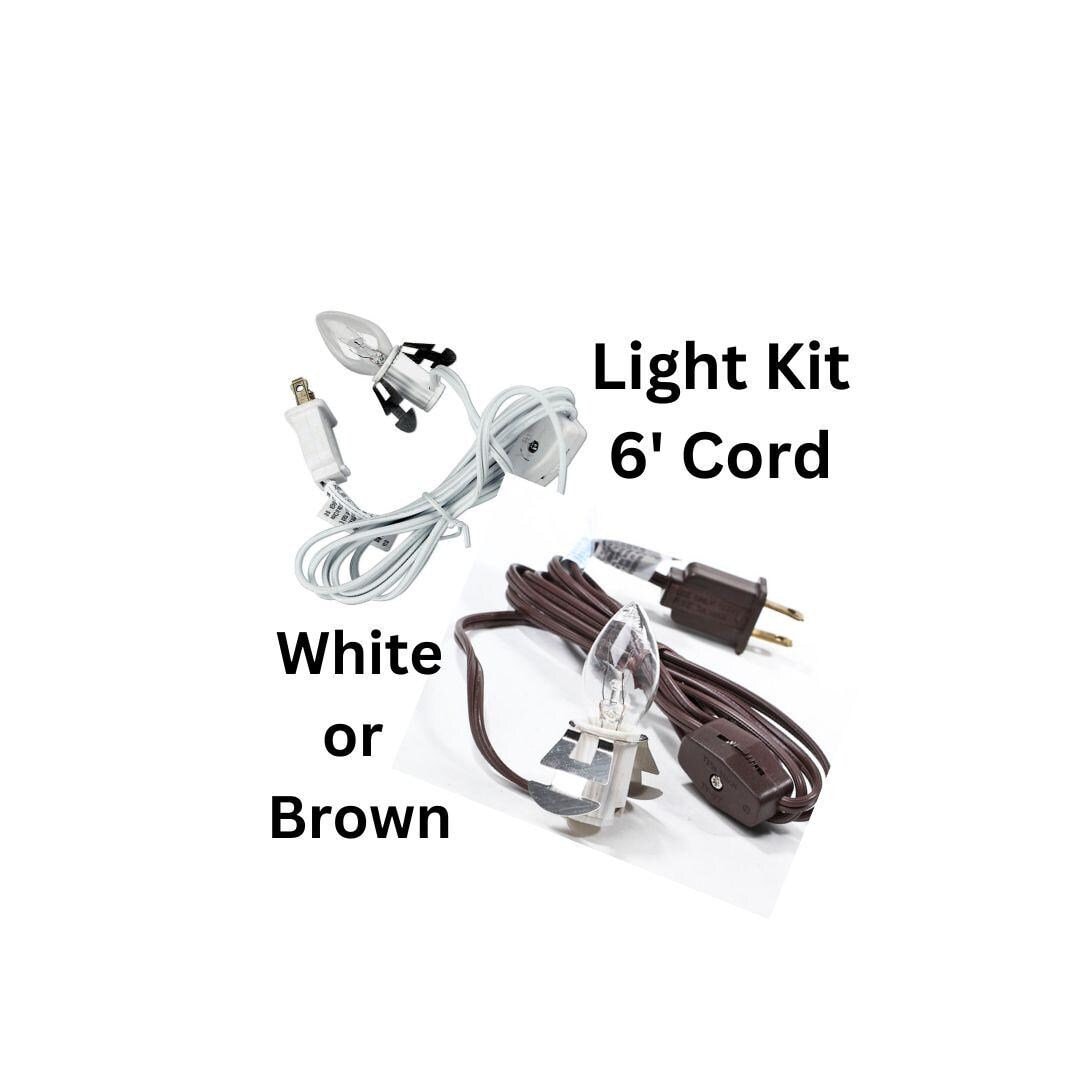 6' Light Kit for Clip Light Craft Project, Christmas Light Kit, Holiday ...