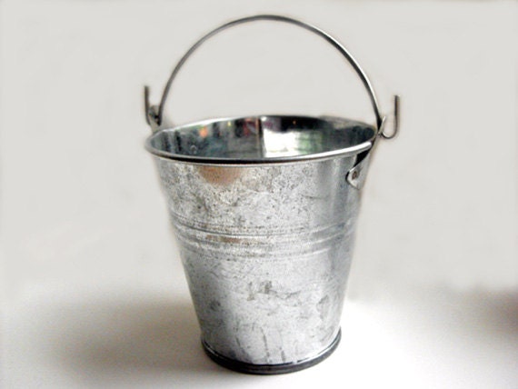 Galvanized Bucket 5 Inch Silver Metal Bucket Stainless - Etsy