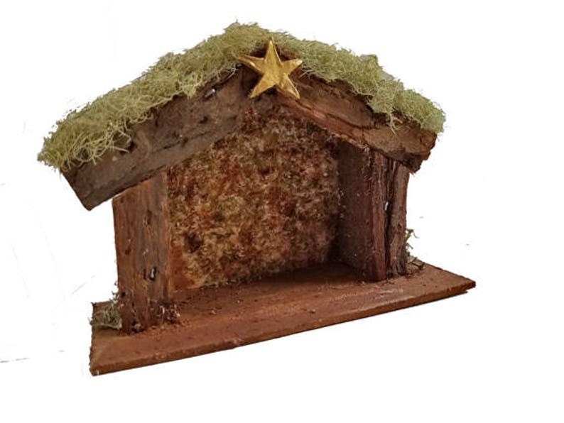 Miniature Nativity Stable Wood Nativity Manger Nativity - Etsy