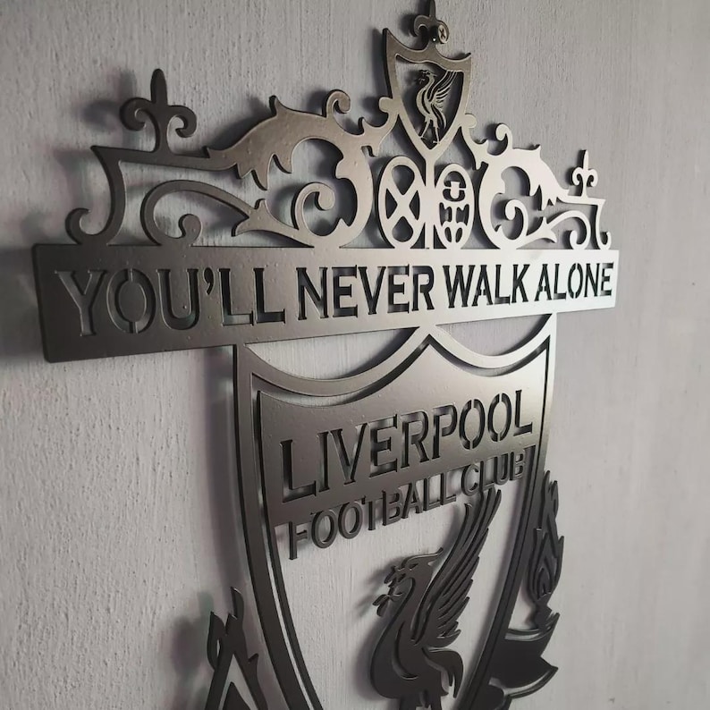 Football Club Metal Sign: Fan Made Liverpool Sign, Soccer Gift, Wall ...