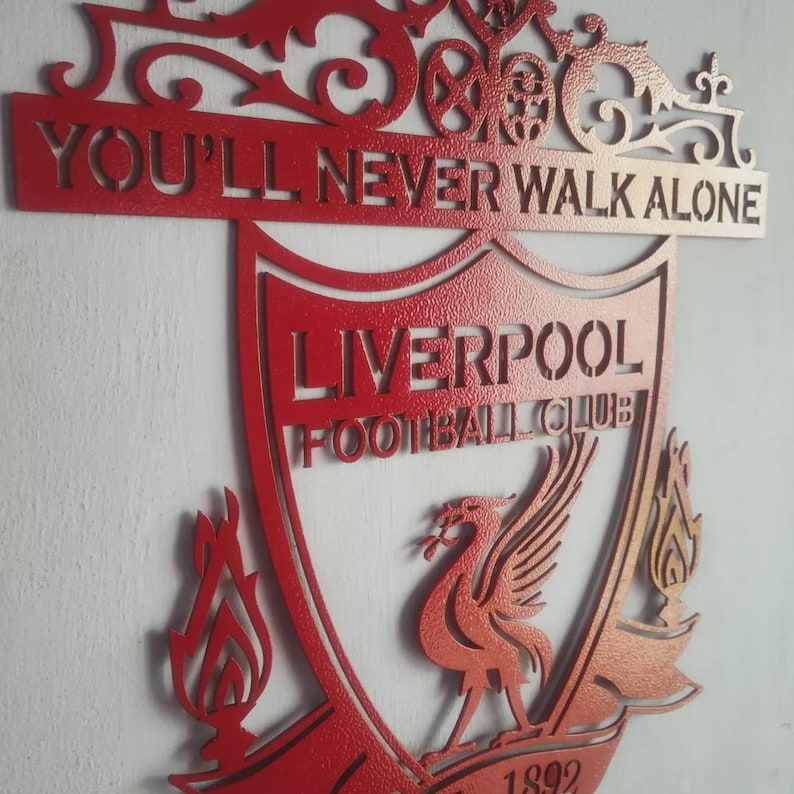 Football Club Metal Sign: Fan Made Liverpool Sign, Soccer Gift, Wall ...