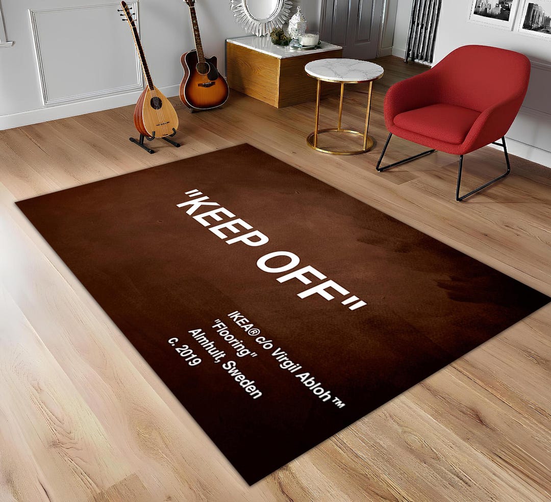 Keep off Floor Mat, Brown Vintage Style, Streetwear Rug - Etsy