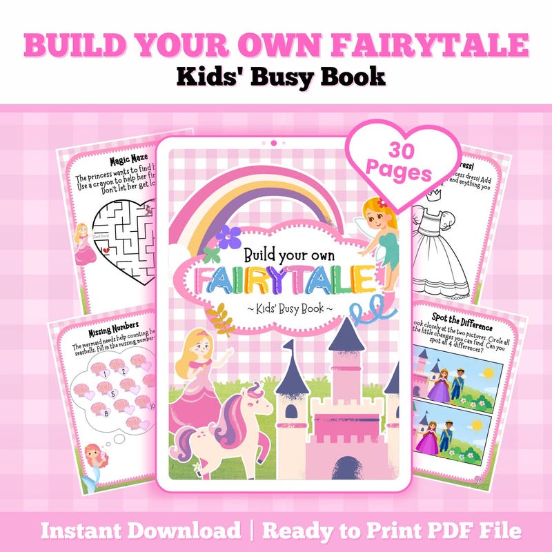 Unicorn Workbook Toddler - Etsy