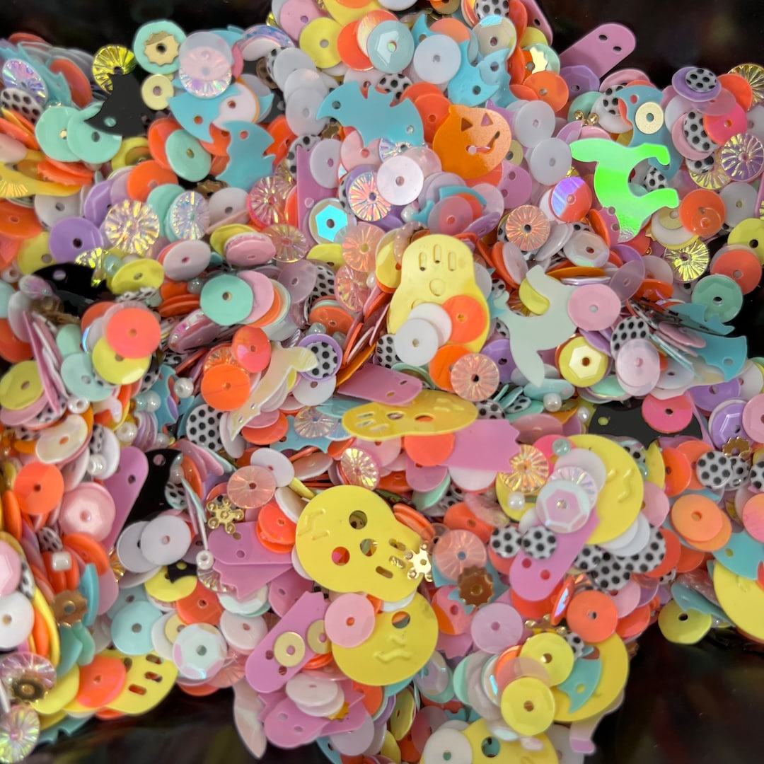 Pastel Halloween Sequin 2022 Remix, Pasteloween Sequins, Shaker Mix - Etsy