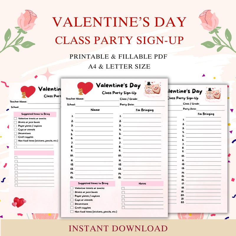 Class Valentines - Etsy