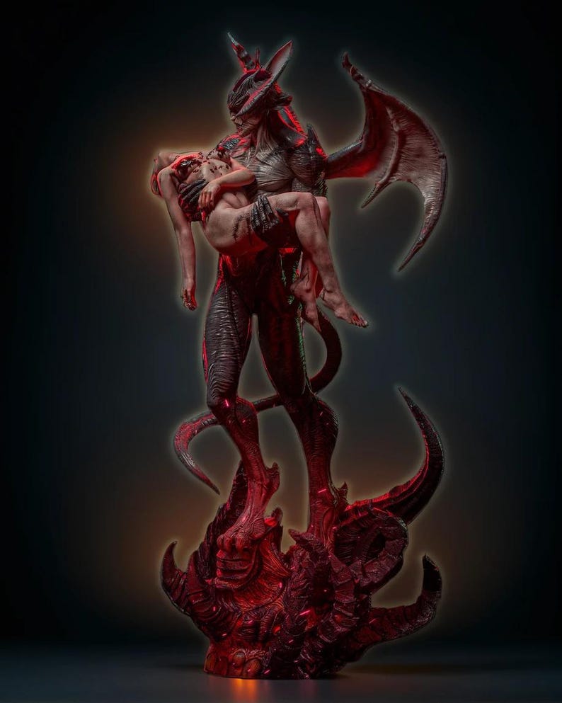 Devilman | Apocalypse Demon Form STL Statue | 3D Print Model | Digital ...