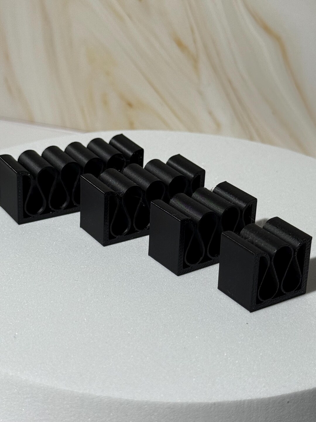 Self-adhesive Cable Clips | 3D Printed Wire Organizer | 4-pack | White ...
