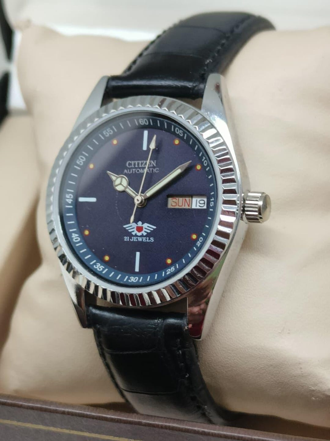 Vintage Citizen Automatic Watch, Men's Dial Day Date, Japan Wrist Watch ...