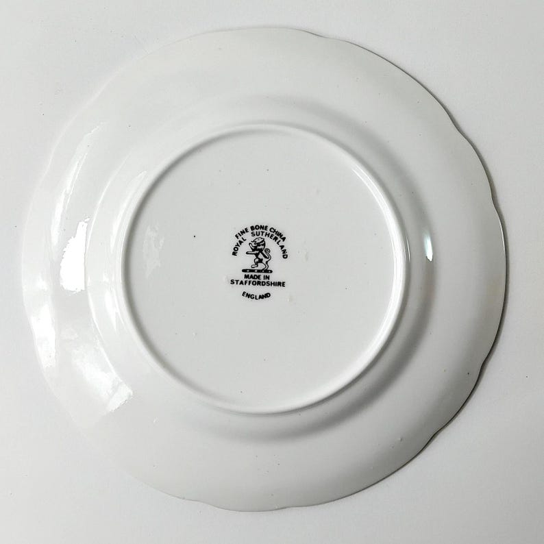 English Hudson Middleton Royal Sutherland Bone China: Vintage 1970s ...