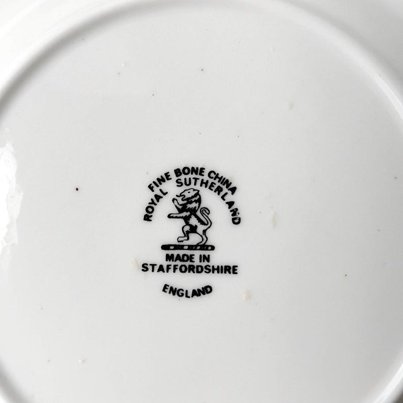English Hudson Middleton Royal Sutherland Bone China: Vintage 1970s ...