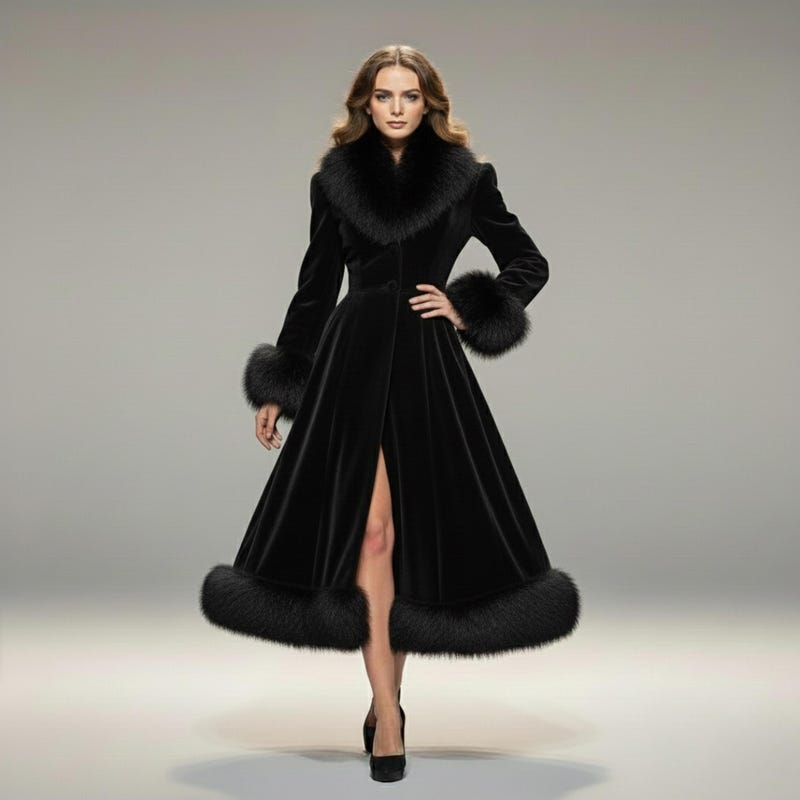 Zara Long Black Coat - Etsy New Zealand