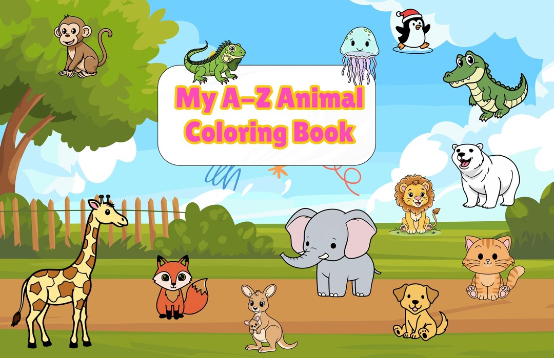 Animal Coloring Book for Kids | A–Z Animal Coloring Book for Kids ...