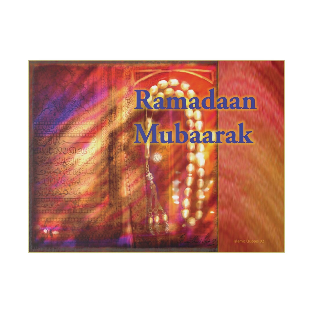 Matte Canvas, Stretched, 0.75, Ramadan, Ramadaan, Ramzan, Ramzaan ...